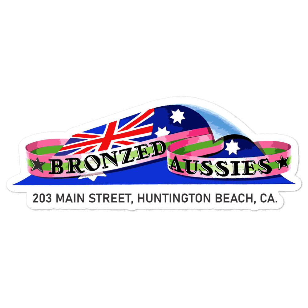 Bronzed Aussies Huntington Beach Sticker – The Lost Landmarks