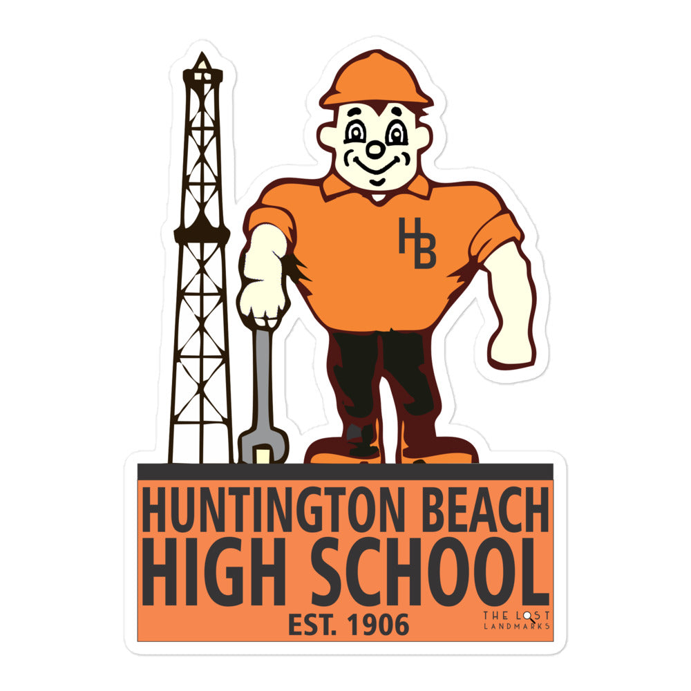 Huntington Beach Roughneck Sticker – The Lost Landmarks